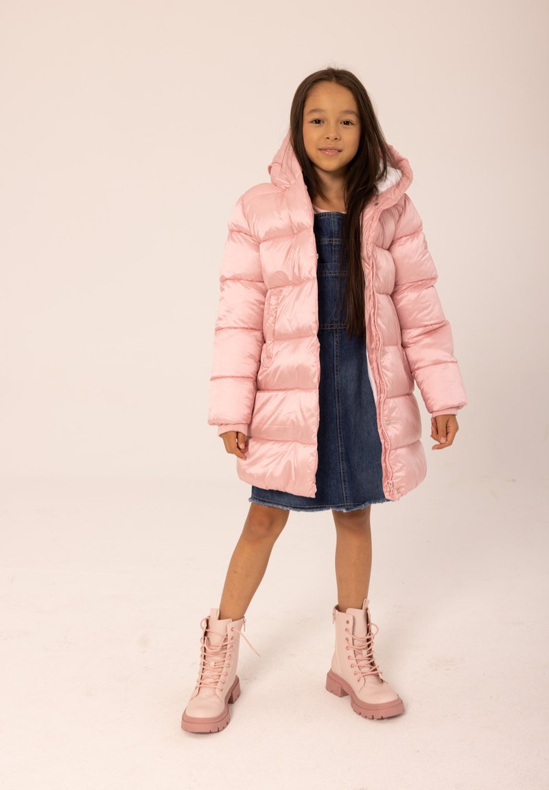 MINOTI HOODED PADDED PUFFER - Wintermantel - pink/donkerroze - Zalando.nl