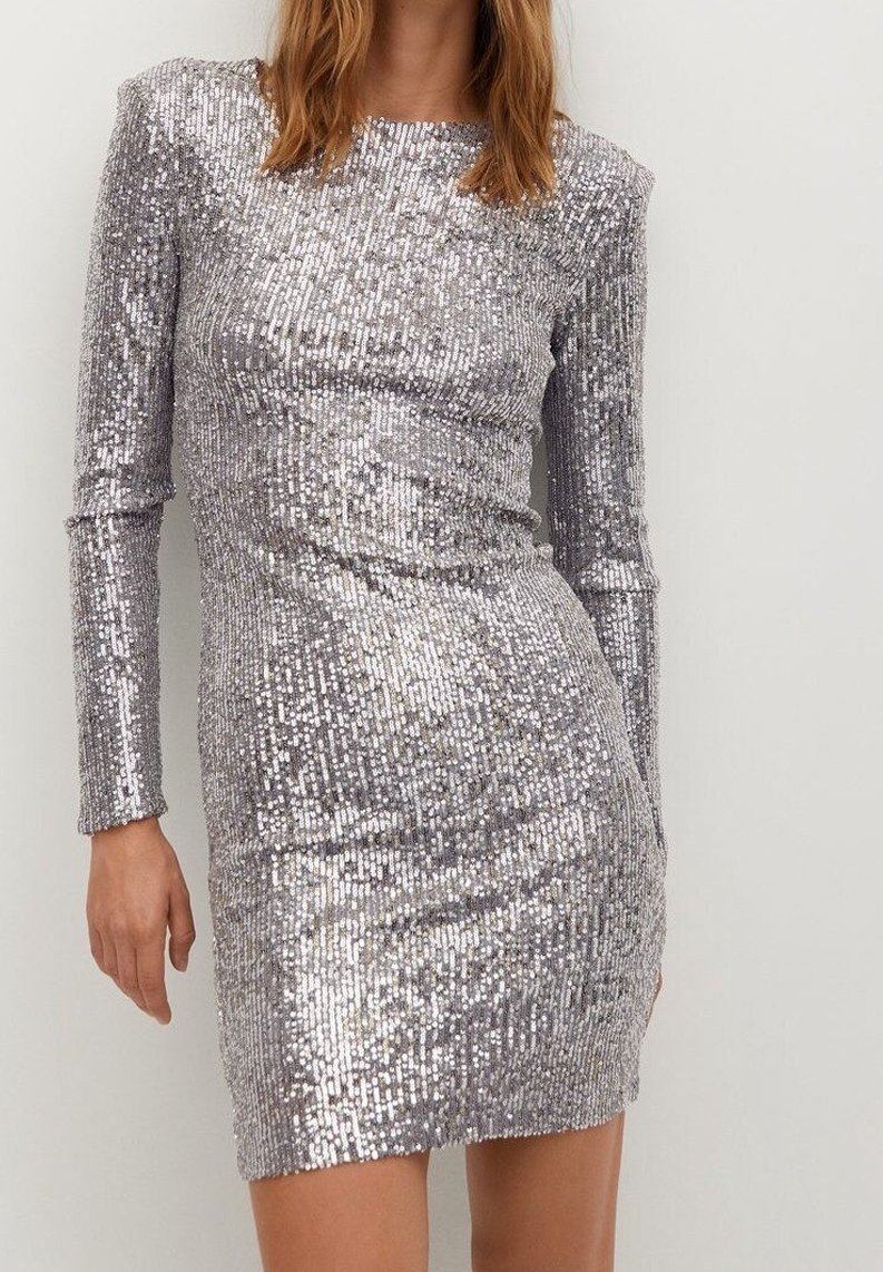 Mango Cocktail dress / Party dress - silver-coloured - (Pre-owned ...