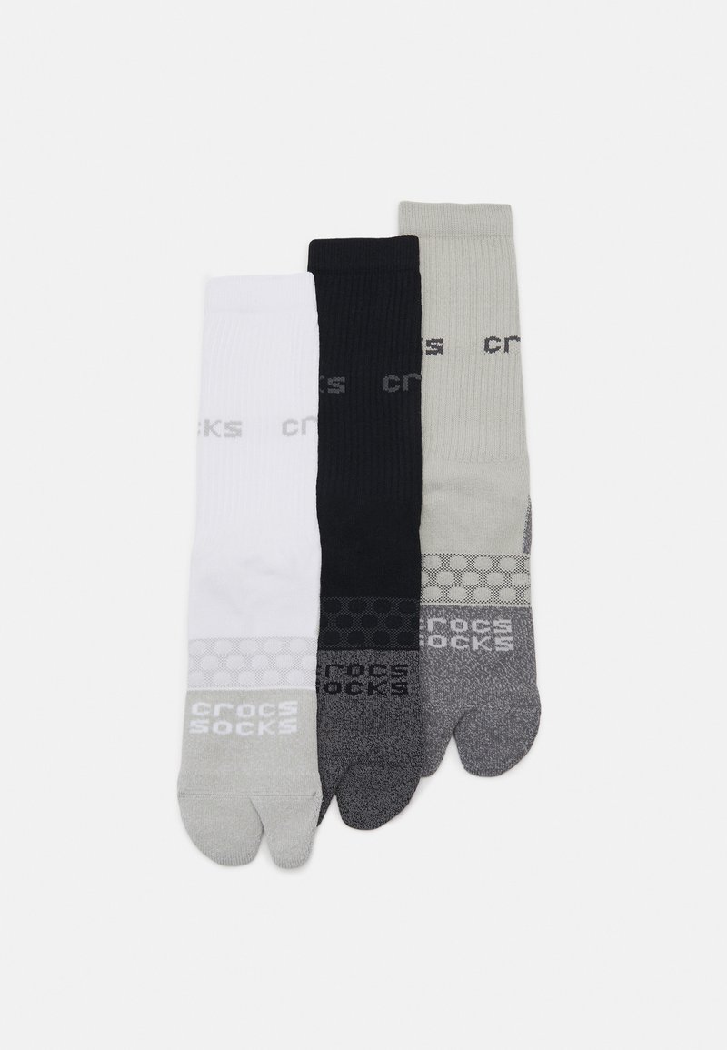 Crocs ADULT UNISEX 3 PACK - Socks - white/black/black - Zalando.de