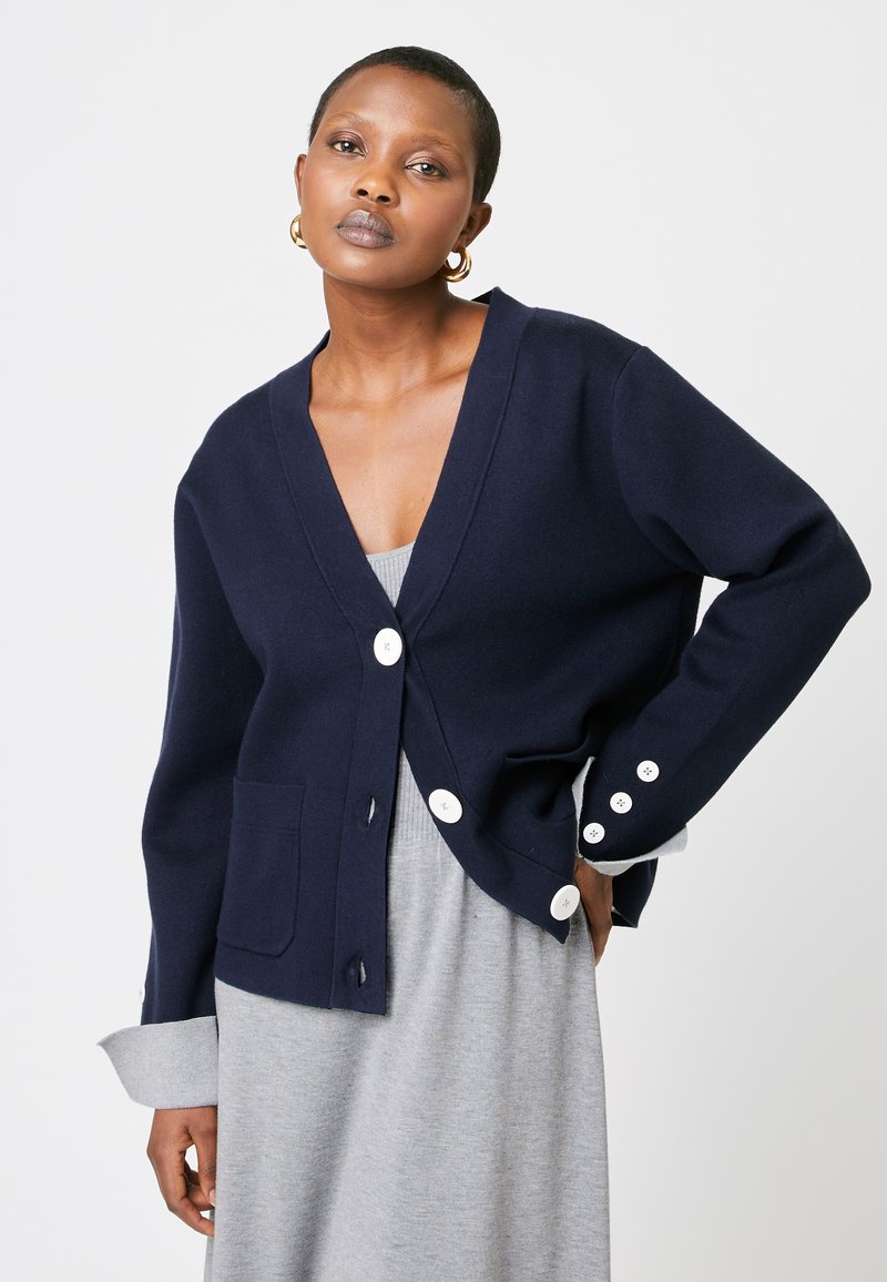 Rodier MILANO - Strickjacke - bleu nuit/dark-blue denim - Zalando.de