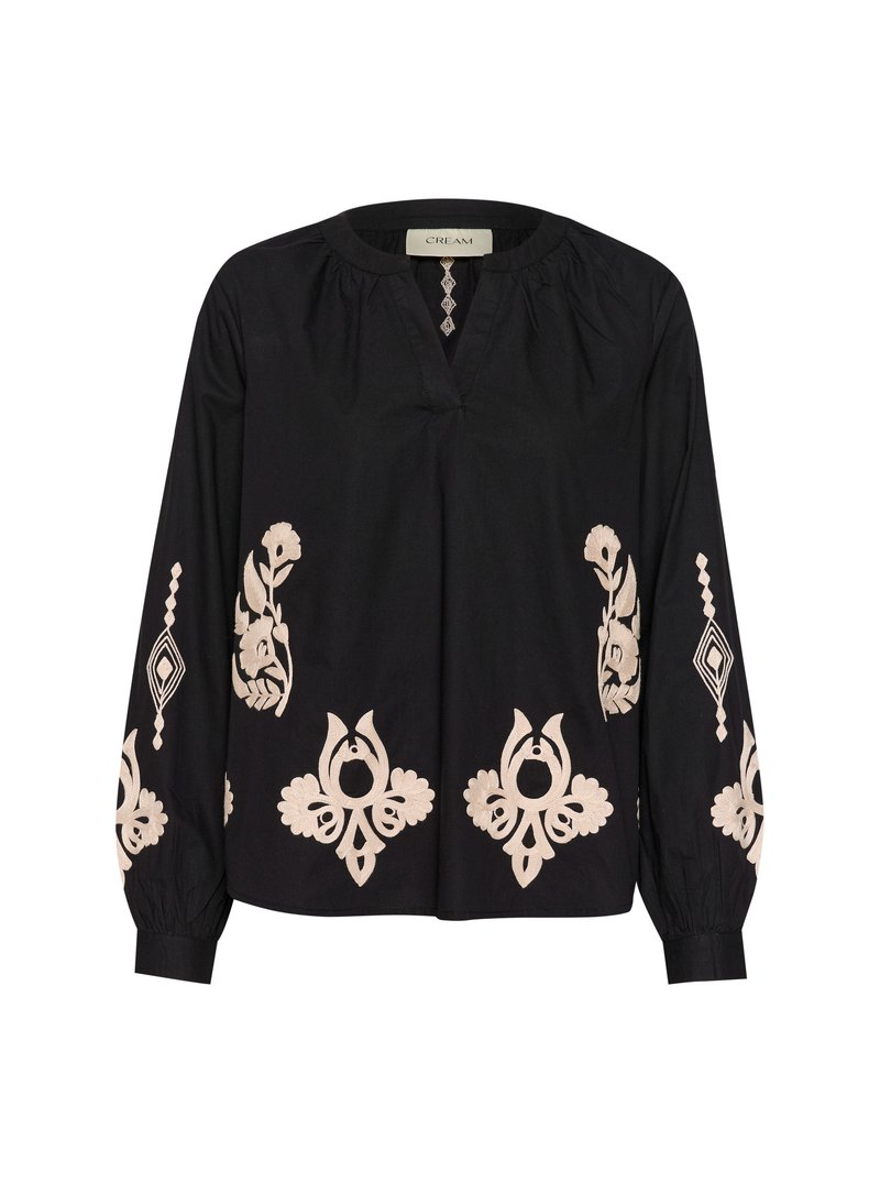 Cream IPILO - Bluse - oriental black offwhite/schwarz - Zalando