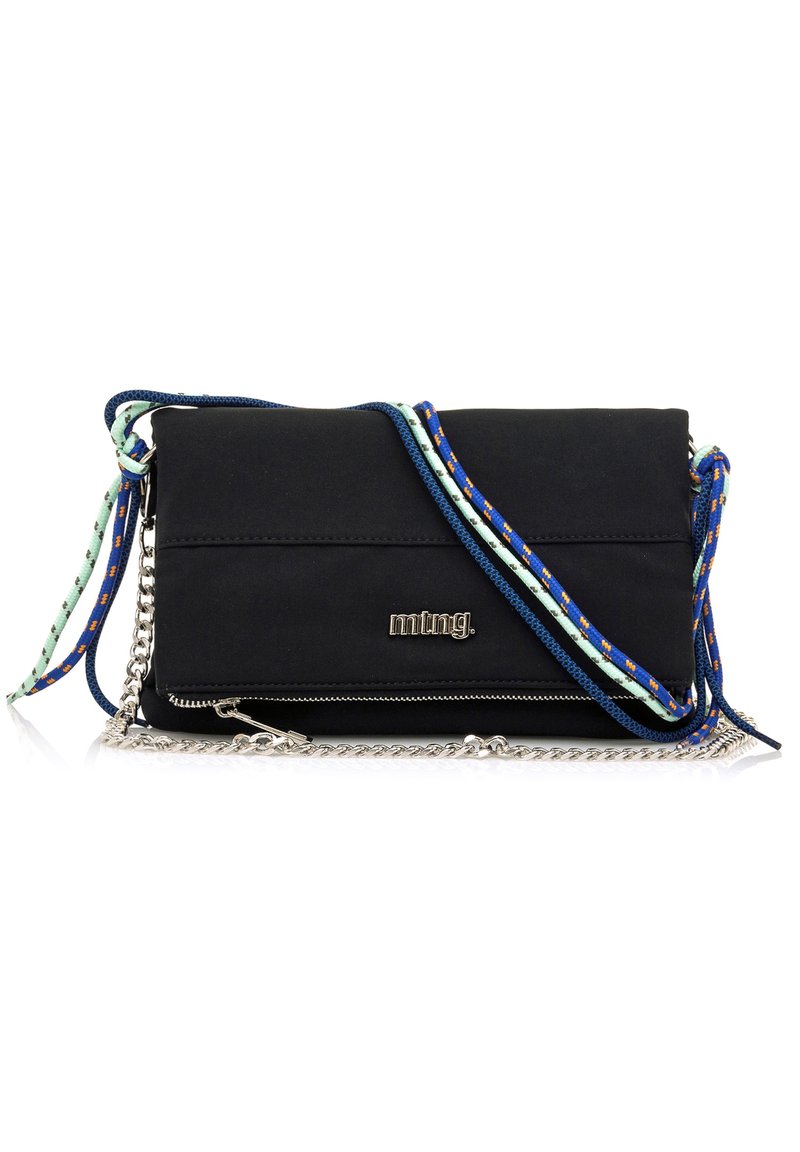 mtng Across body bag - black silver coloured blue/black - Zalando