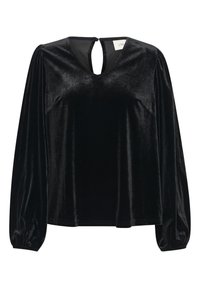 Cream VALU - Long sleeved top - pitch black/black - Zalando