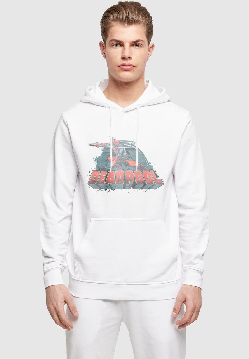 ABSOLUTE CULT DEADPOOL SWORD LOGO - Felpa con cappuccio - white/bianco ...
