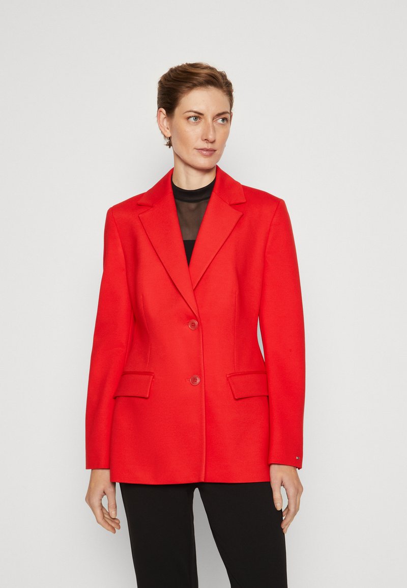 Tommy Hilfiger SLIM FIT - Cardigan - fierce red/red - Zalando.ie