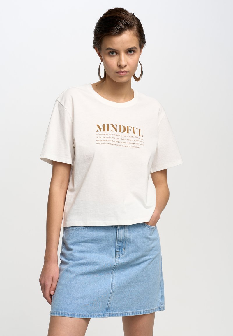 Big Star ROCK ISABEL - A-line skirt - blau/blue - Zalando