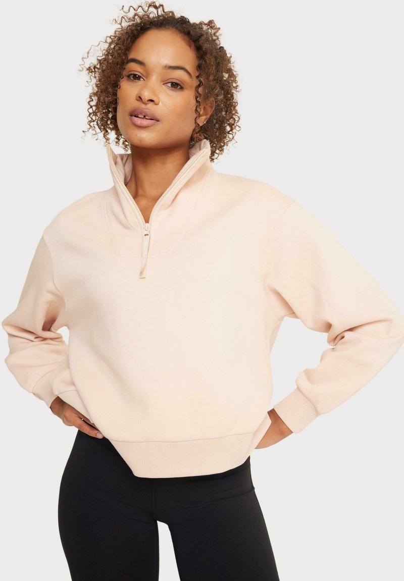 Chelsea Peers QUARTER-ZIP - Sweatshirt - camel - Zalando.ie