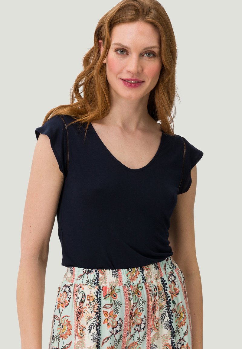 zero MIT AJOUR DETAILS - T-shirt basic - night sky/blauw - Zalando.be
