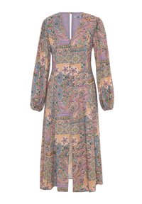 adL V NECK PRINTED - Day dress - plaid lilac/lilac - Zalando