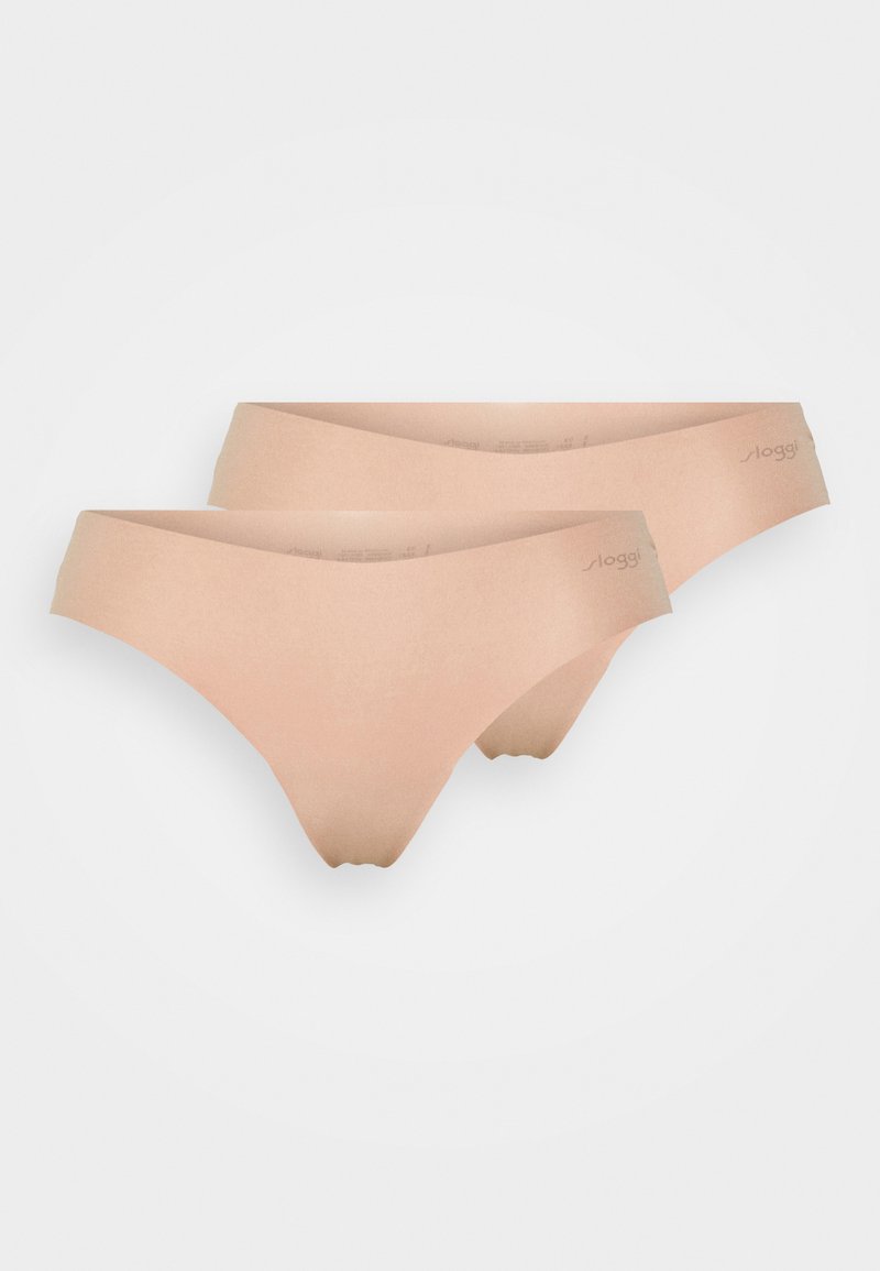Sloggi 2 PACK - String - cameo brown/marron clair - ZALANDO.FR