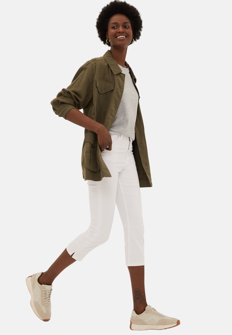 Marks & Spencer CROP SKINNY - Jeansy Skinny Fit/biały - Zalando.pl