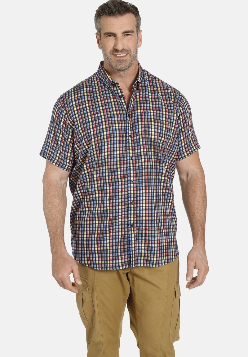 Charles Colby DUKE CONNORS - Shirt - dunkelblau kariert/blue - Zalando