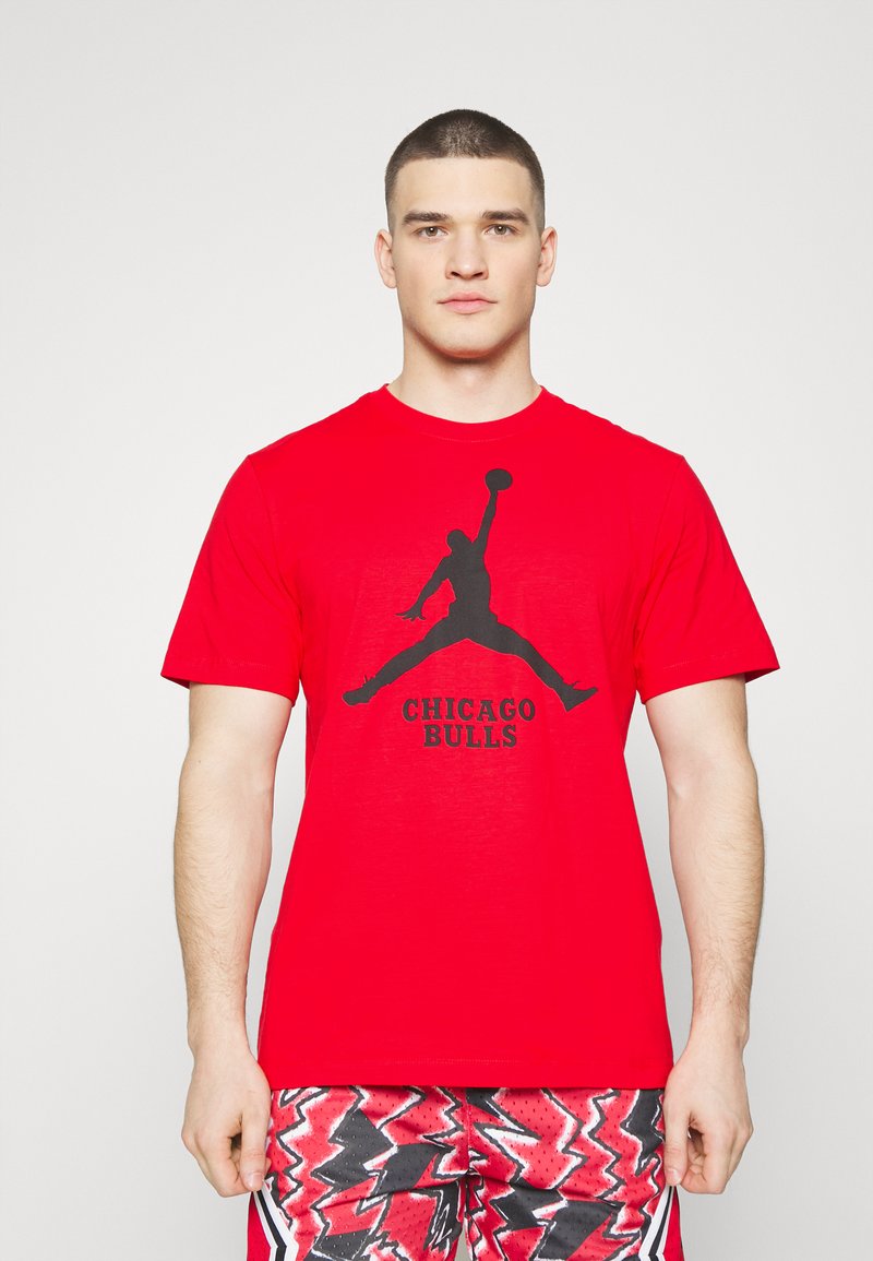 Nike Performance NBA CHICAGO BULLS TEE - Club wear - university red/red ...