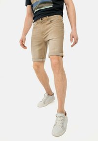 camel active SLIM FIT - Jeans Shorts - sand/beige - Zalando.de