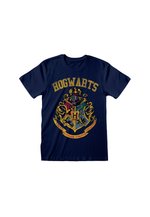 Henry Tiger HARRY POTTER HOGWARTS FADED CREST - T-shirt print - navy ...