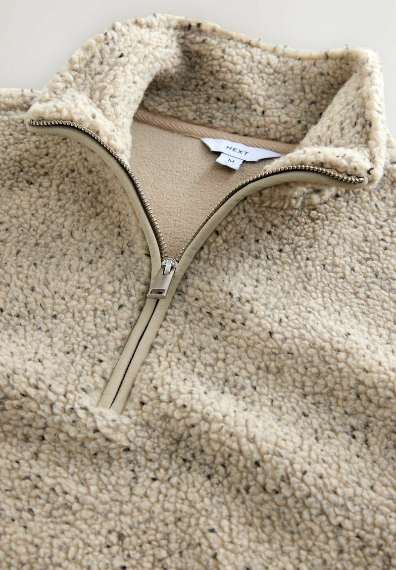 Next QUARTER ZIP - Fleecepullover - ecru marl nep/beige - Zalando