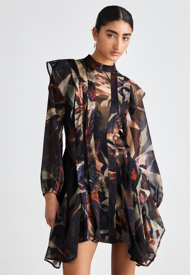 AllSaints FLEUR TIPPI DRESS - Cocktailkleid/festliches Kleid - rust ...