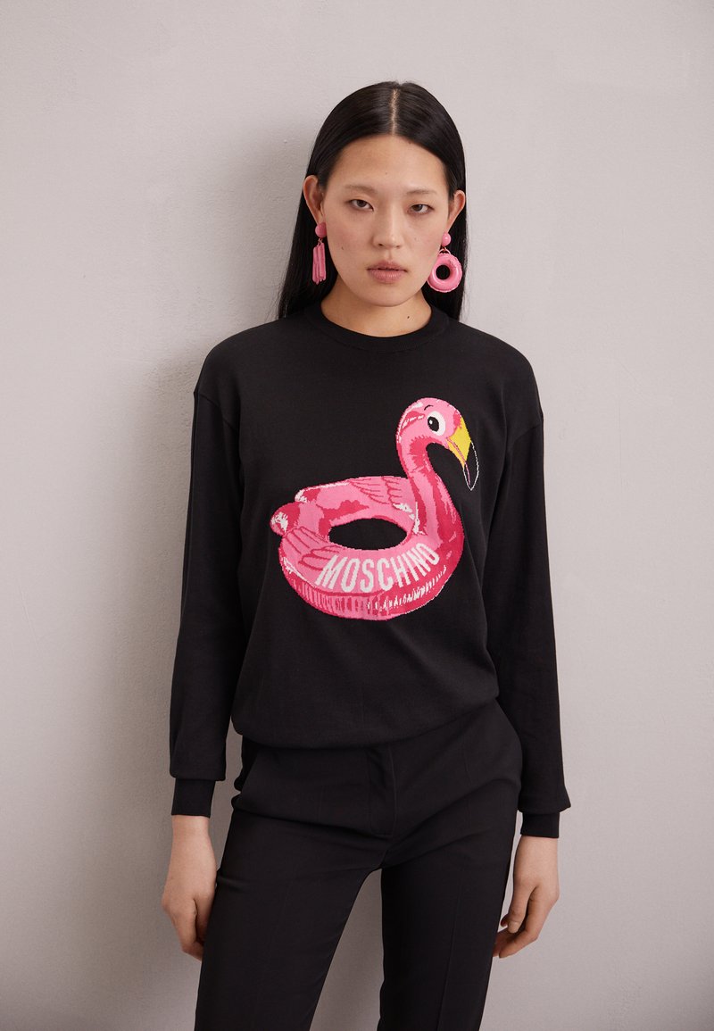MOSCHINO INFLATABLE ANIMALS - Jumper - black - Zalando.co.uk