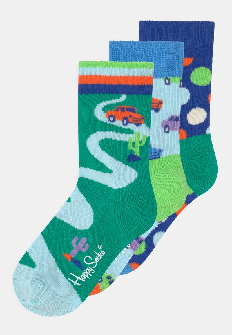 Happy Socks KIDS CAR UNISEX 3 PACK - Sokken - light blue/blauw - Zalando.nl