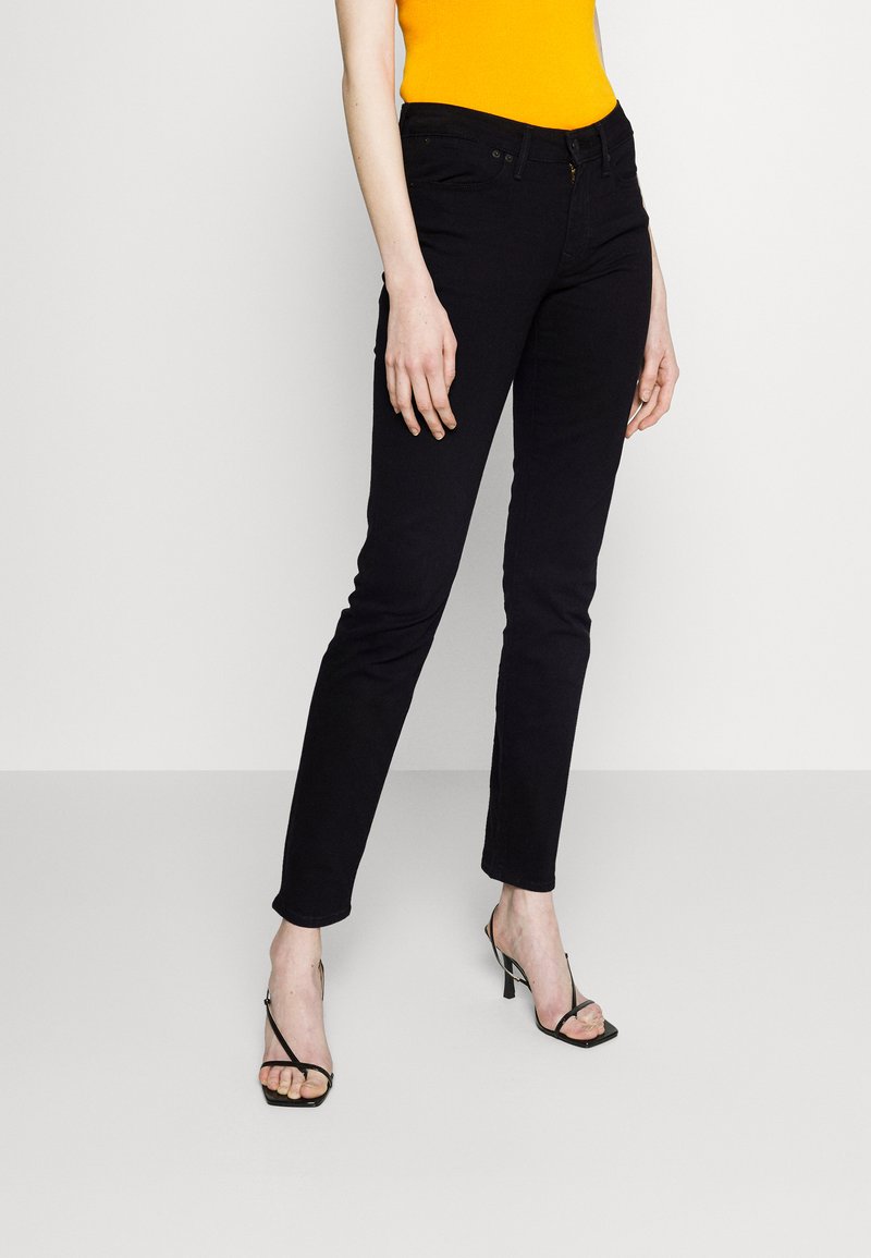 Levi's® 712 SLIM WELT POCKET - Jeans Slim Fit - night is black/schwarz ...
