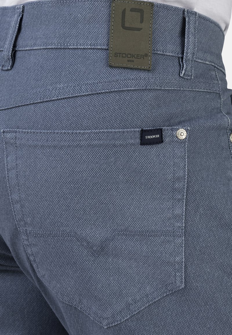 Stooker Men FRISCO - Jeans Straight Leg - blue structure aop/blau ...