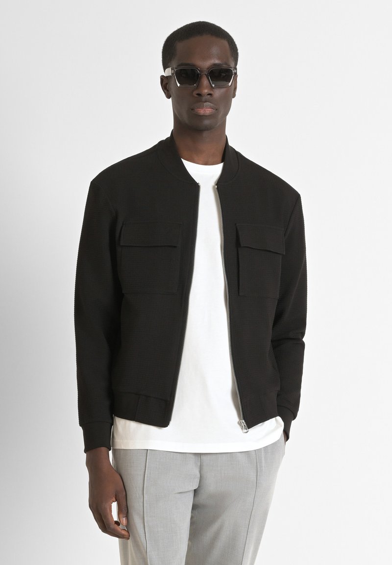 Antony Morato STRETCH DOBBY SQUARE MOTIF WITH LOGOED BADGE - Chaquetas ...