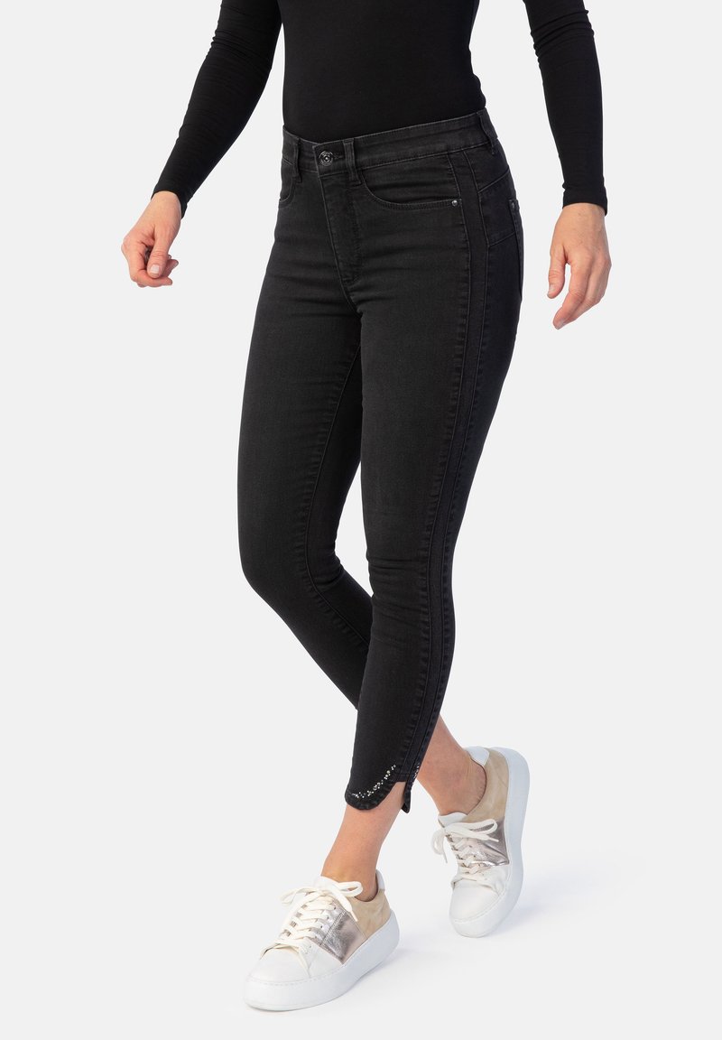 Stooker Women RIO FASHION - Jeans Skinny Fit - black denim used/black ...