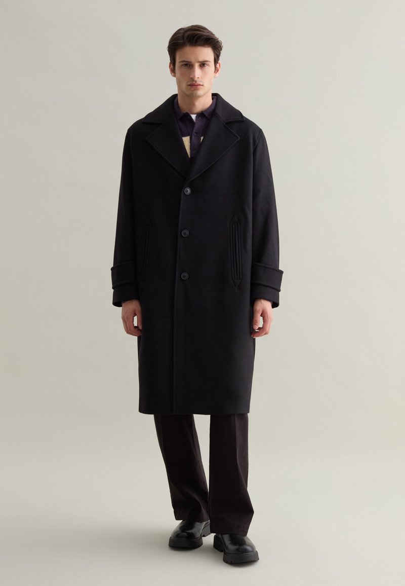 PIOMBO Classic coat - black - Zalando