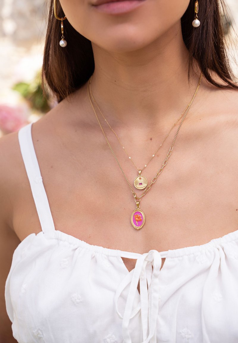 My Jewellery CASA FIORE WITH FLOWER - Collier - gold coloured/doré ...