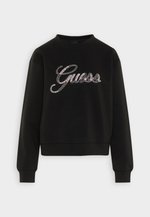 Guess SCRIPT - Sweater - jet black/zwart - Zalando.nl