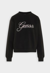 Guess SCRIPT - Sweater - jet black/zwart - Zalando.nl