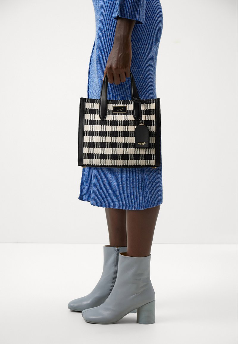 kate spade new york MANHATTAN GINGHAM TWEED FABRIC SMALL TOTE - Handbag ...