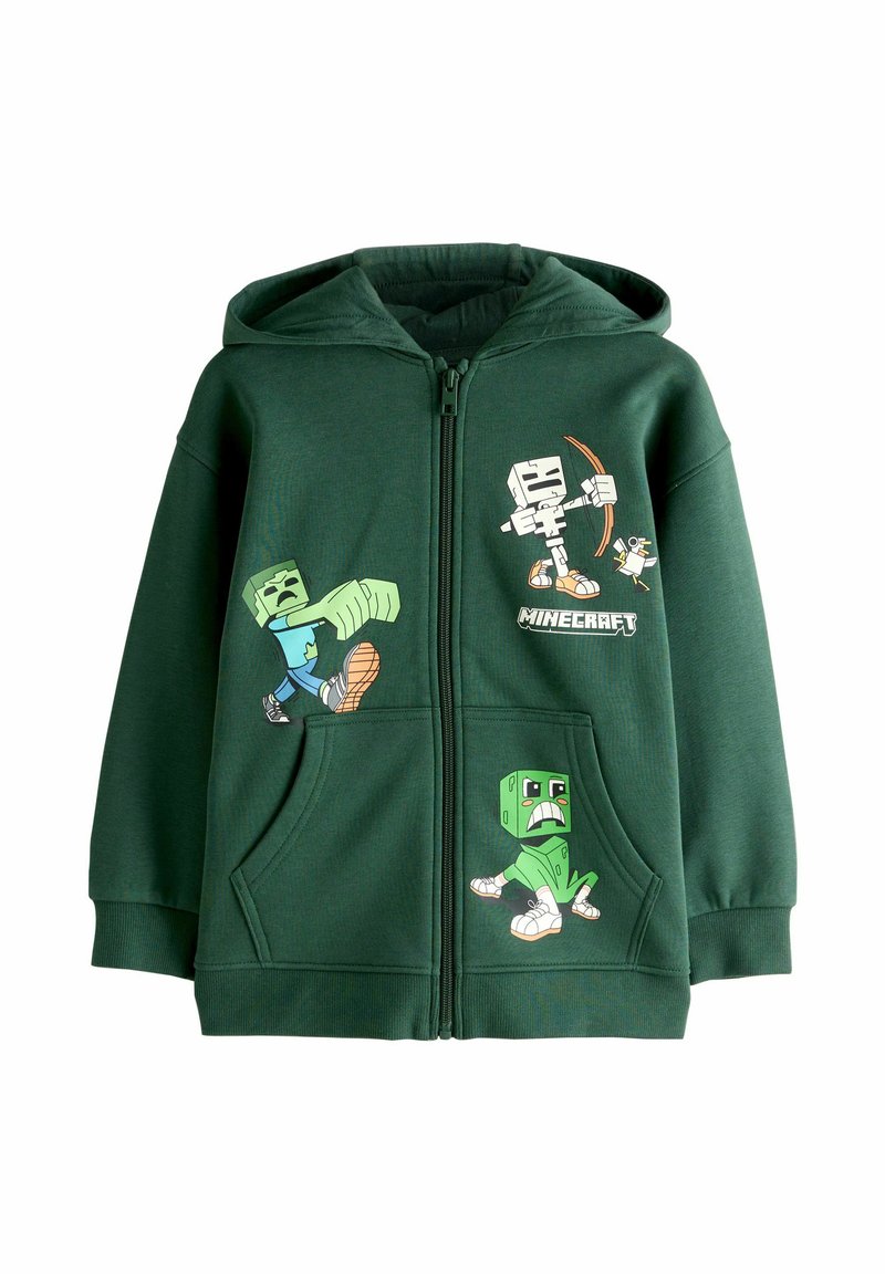 Next MINECRAFT STONE - Zip-up sweatshirt - green - Zalando