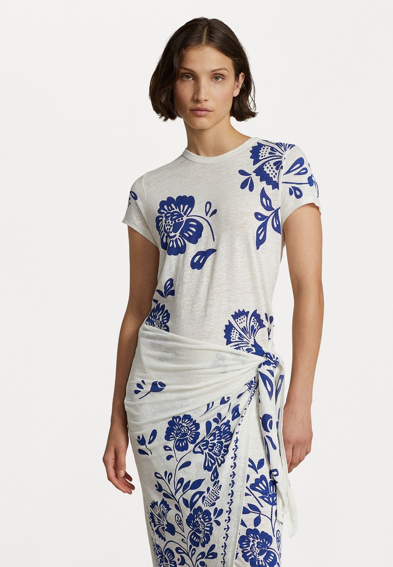 Polo Ralph Lauren SHORT SLEEVE DAY DRESS - Trikoomekko - blue/sininen - Zalando.fi