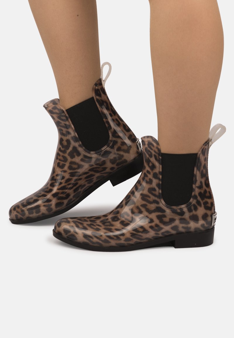 AUS WOOLI AUSTRALIA Wellies - leopard/camel - Zalando