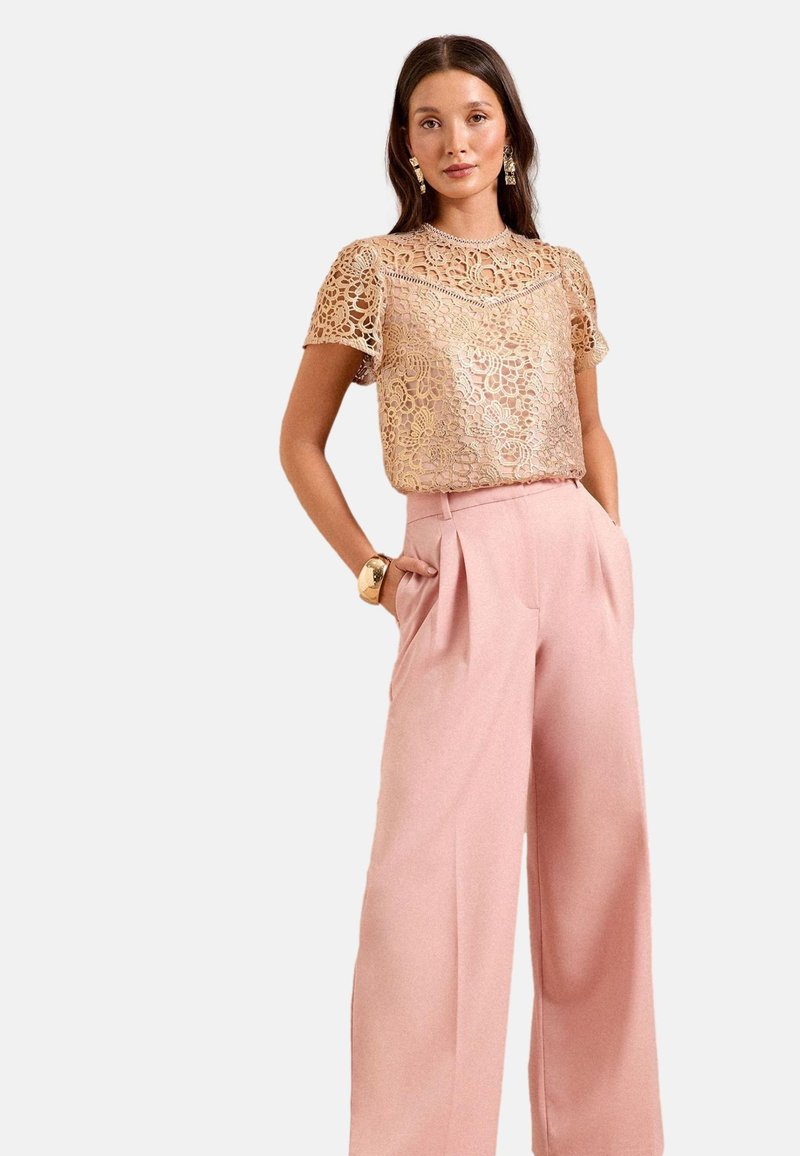 Love & Roses REGULAR FIT - SHORT SLEEVE - Camicetta - blush pink ...