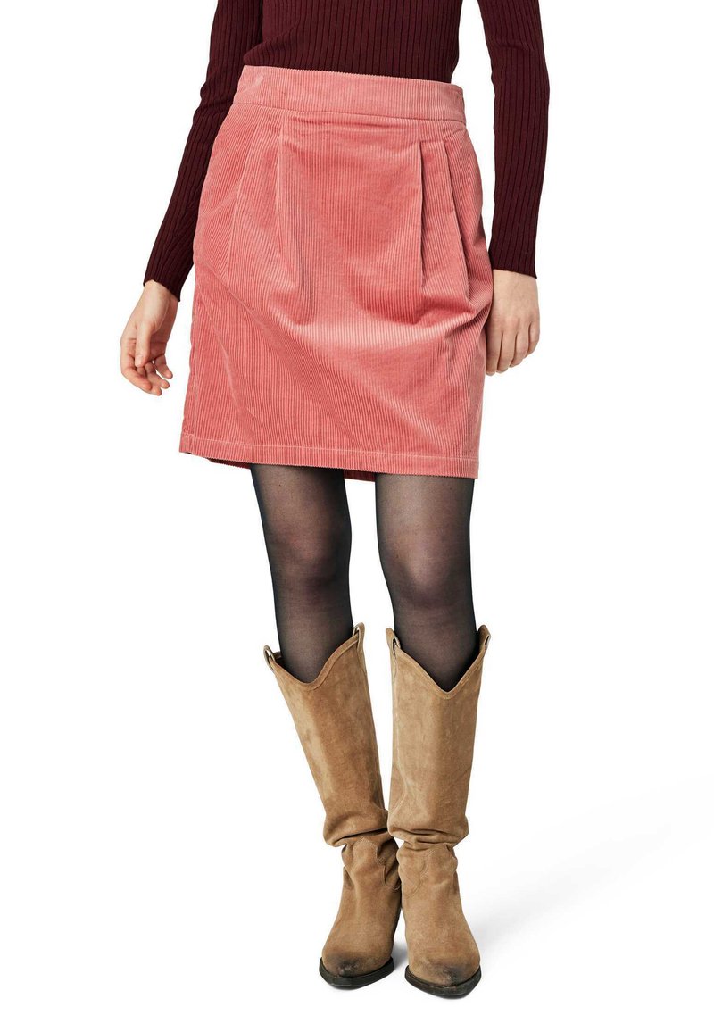 Noa Noa TRINENN - Fustă în formă de A - light mahogany/roz deschis marmorat - Zalando.ro