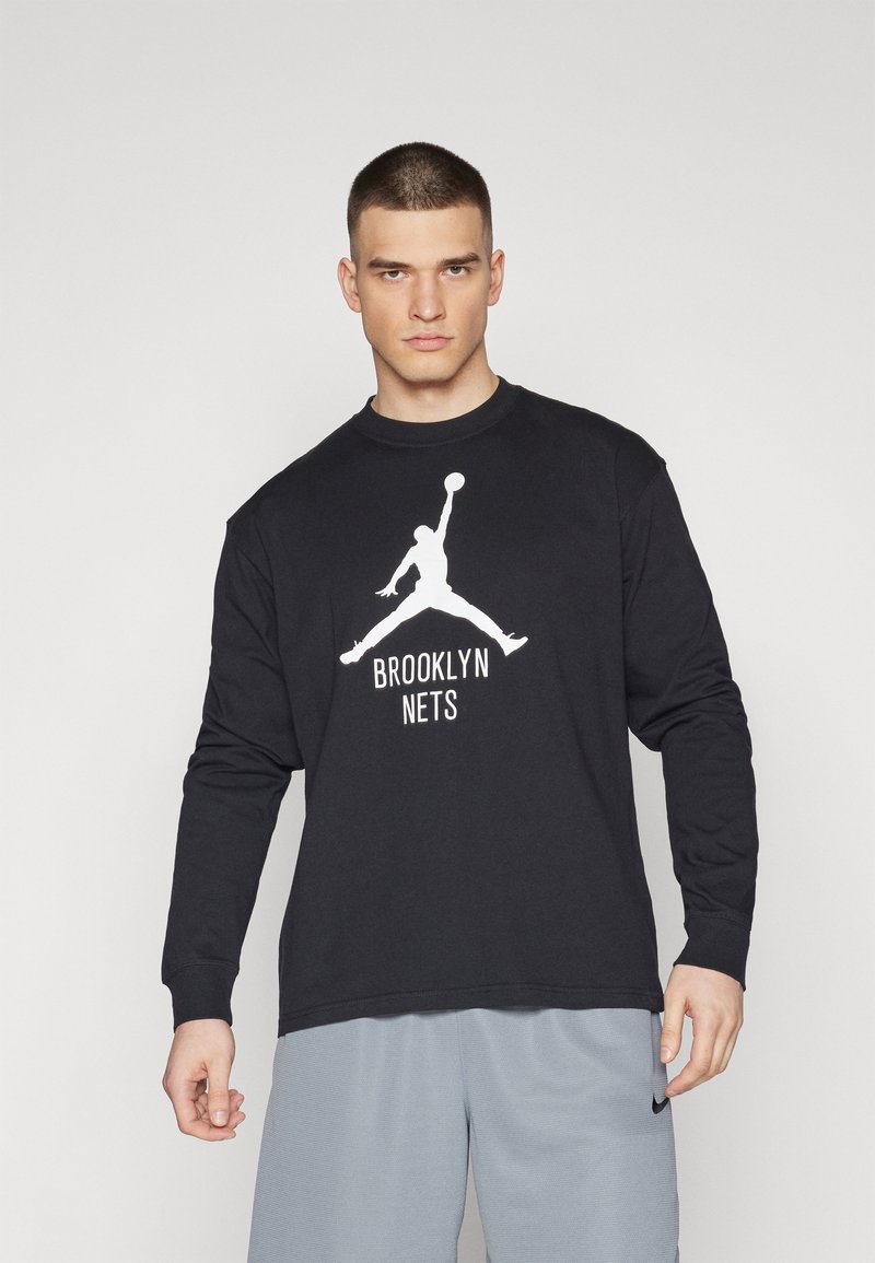 Nike Performance NBA BROOKLYN NETS TEE - Long sleeved top - black ...