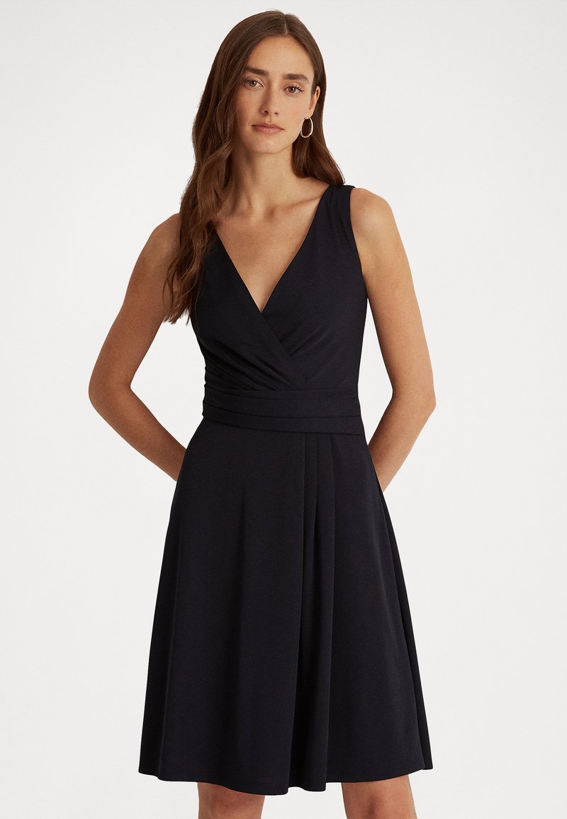 Lauren Ralph Lauren AFARA SLEEVELESS DAY DRESS - Vestito di maglina - lighthouse navy/blu scuro ...