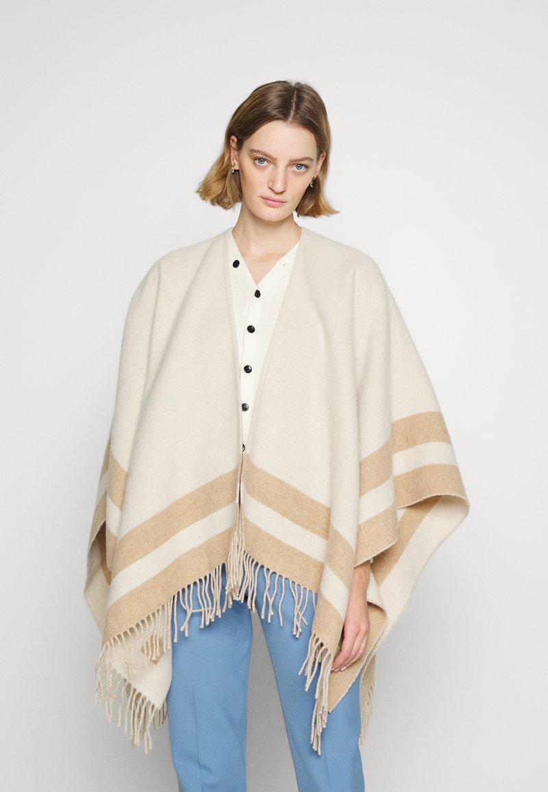 rag & bone HIGHLANDS REVERSIBLE PONCHO - Poncho - oatmeal/camel ...