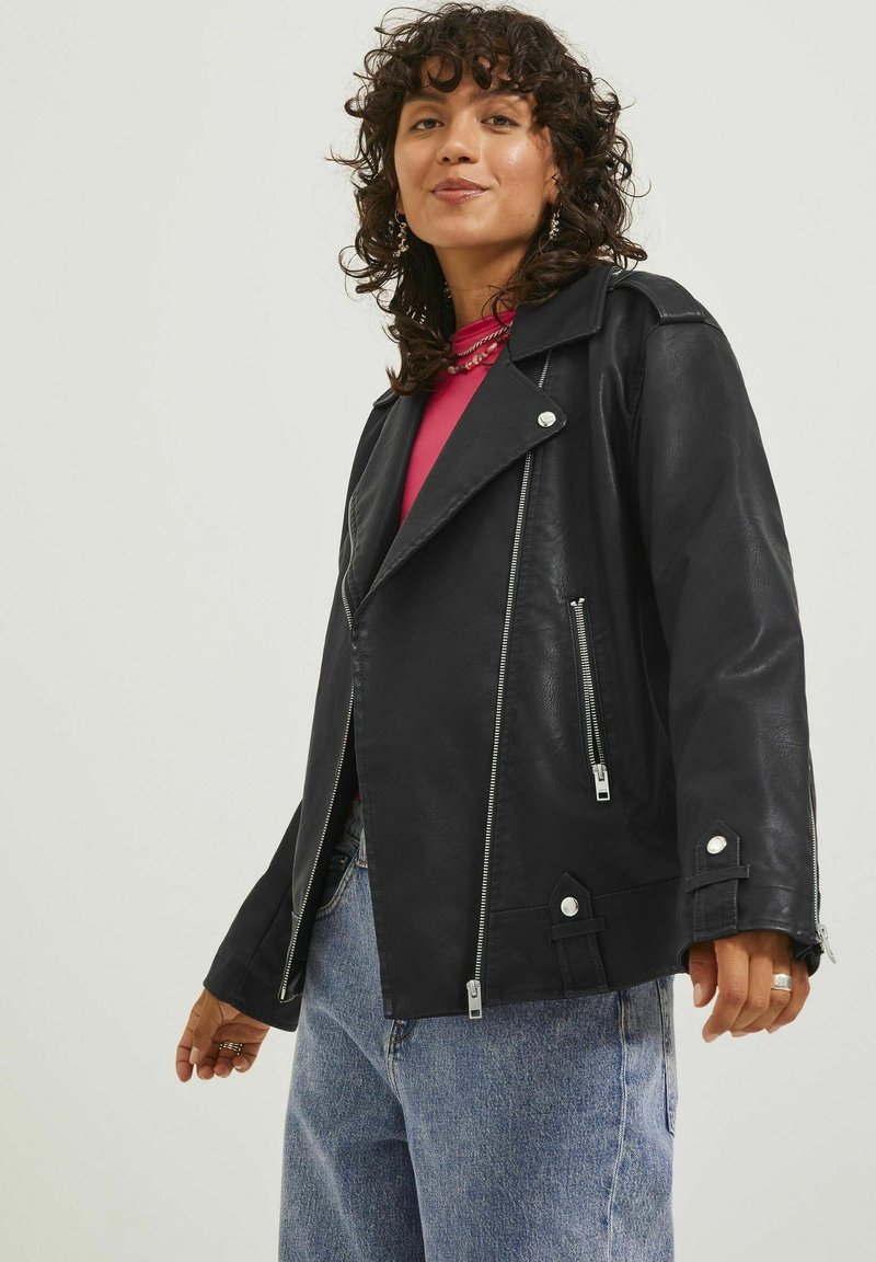JJXX JXLUCY - Imitatieleren jas - black/zwart - Zalando.be