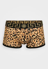 Versace SHORT TRUNK TOPEKA GRECA MEDUSA - Boxers - gold-coloured/black ...