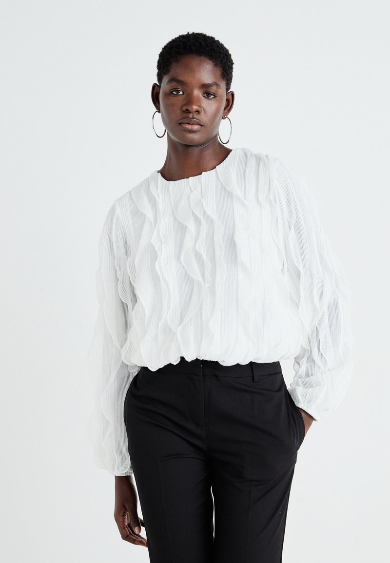 YAS YASMEZUNA - Blouse - star white/white - Zalando.co.uk