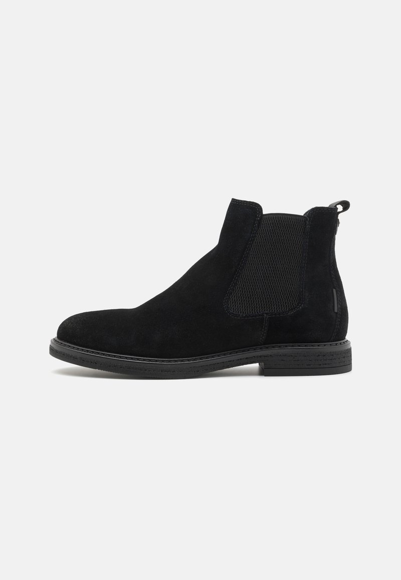 Pier One LEATHER - Classic ankle boots - black - Zalando