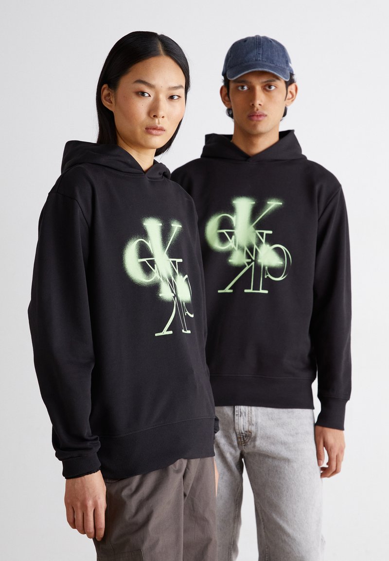 Calvin Klein Jeans MIRRORED LOGO HOODIE UNISEX - Kapuzenpullover ...