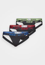 Nike Underwear JOCK STRAP 3 PACK - Culotte - black/multicolor/negro ...