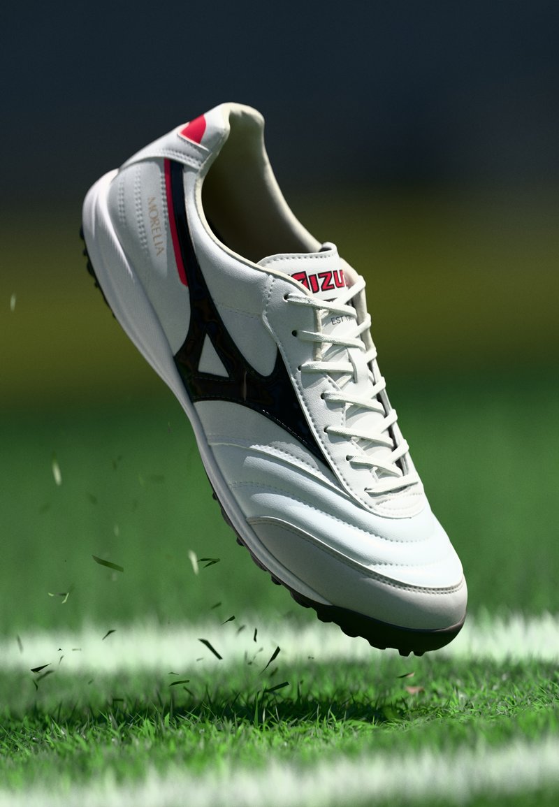 Mizuno MORELIA SALA PRO TF - Firm-ground football boots - white/black ...