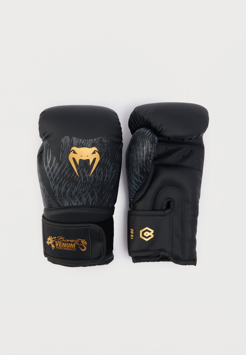 Venum CHIMAEV WILD BORZ - Boxing gloves - black/grey/gold-coloured ...