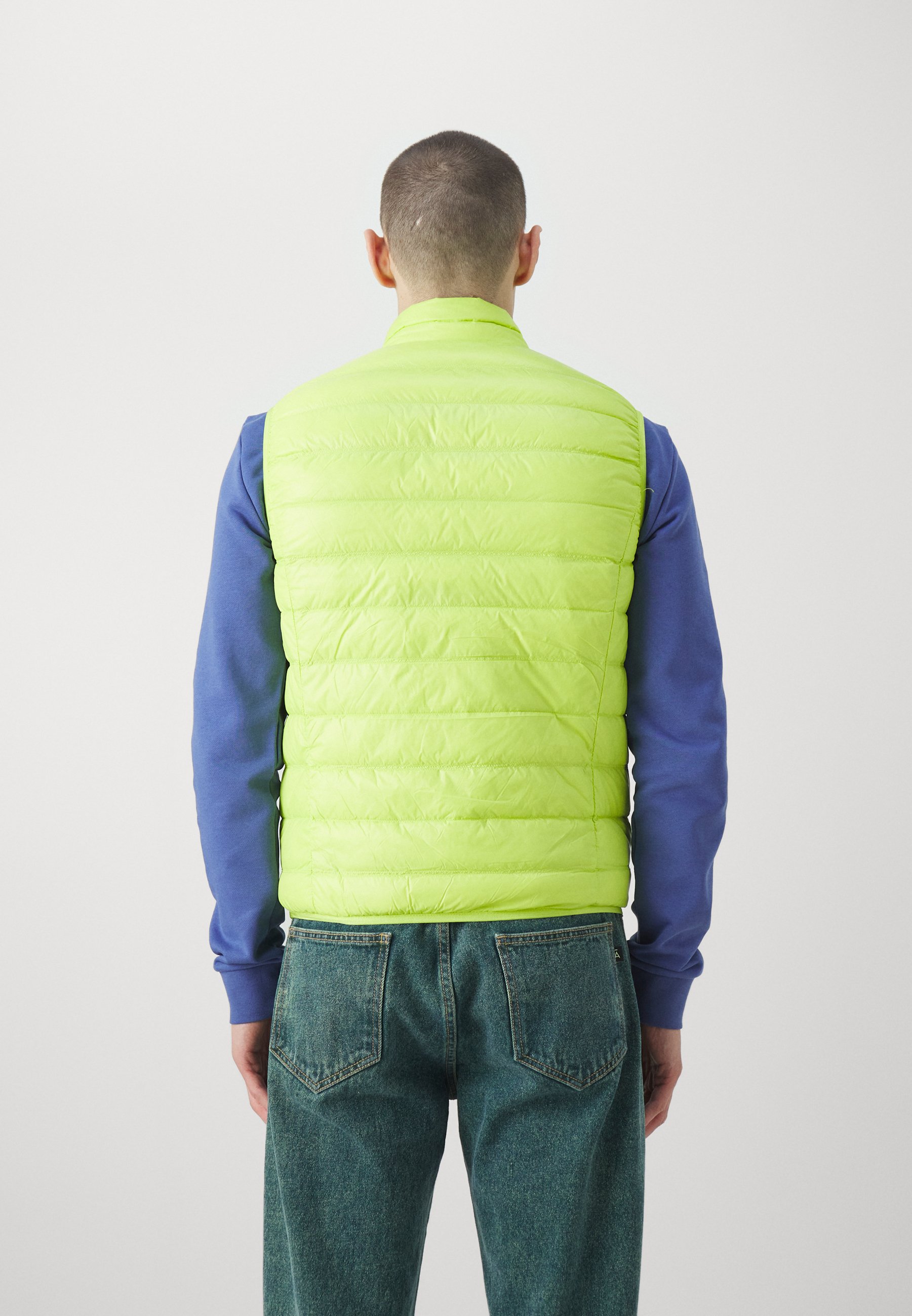 EA7 Emporio Armani WAISTCOAT Veste sans manches verde acido vert ZALANDO.FR