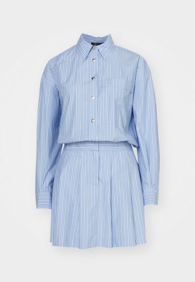 Polo Ralph Lauren LONG SLEEVE DAY DRESS - Blousejurk - white/light blue/wit - Zalando.be